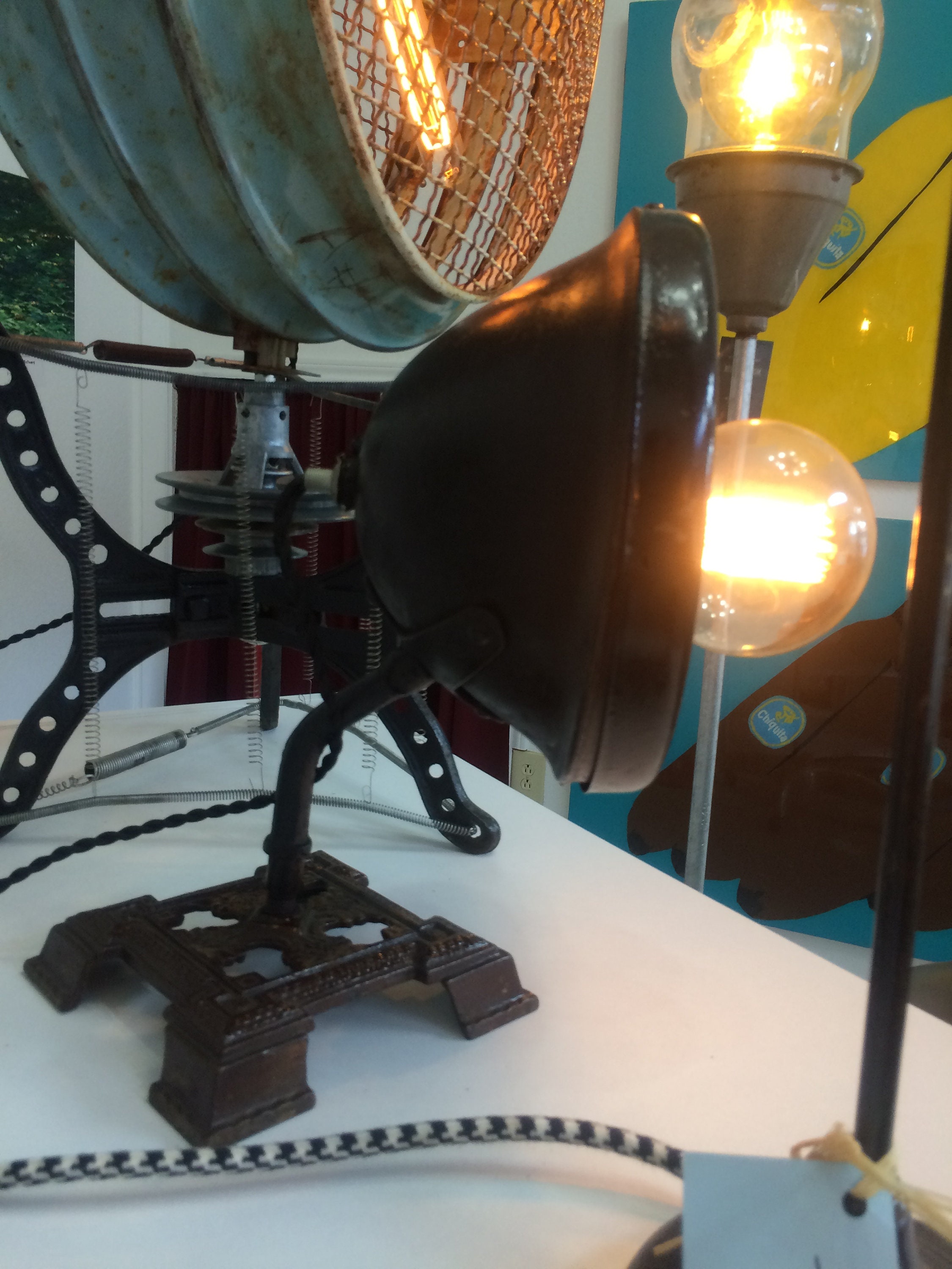 Custom Industrial Deco Lamp - Etsy