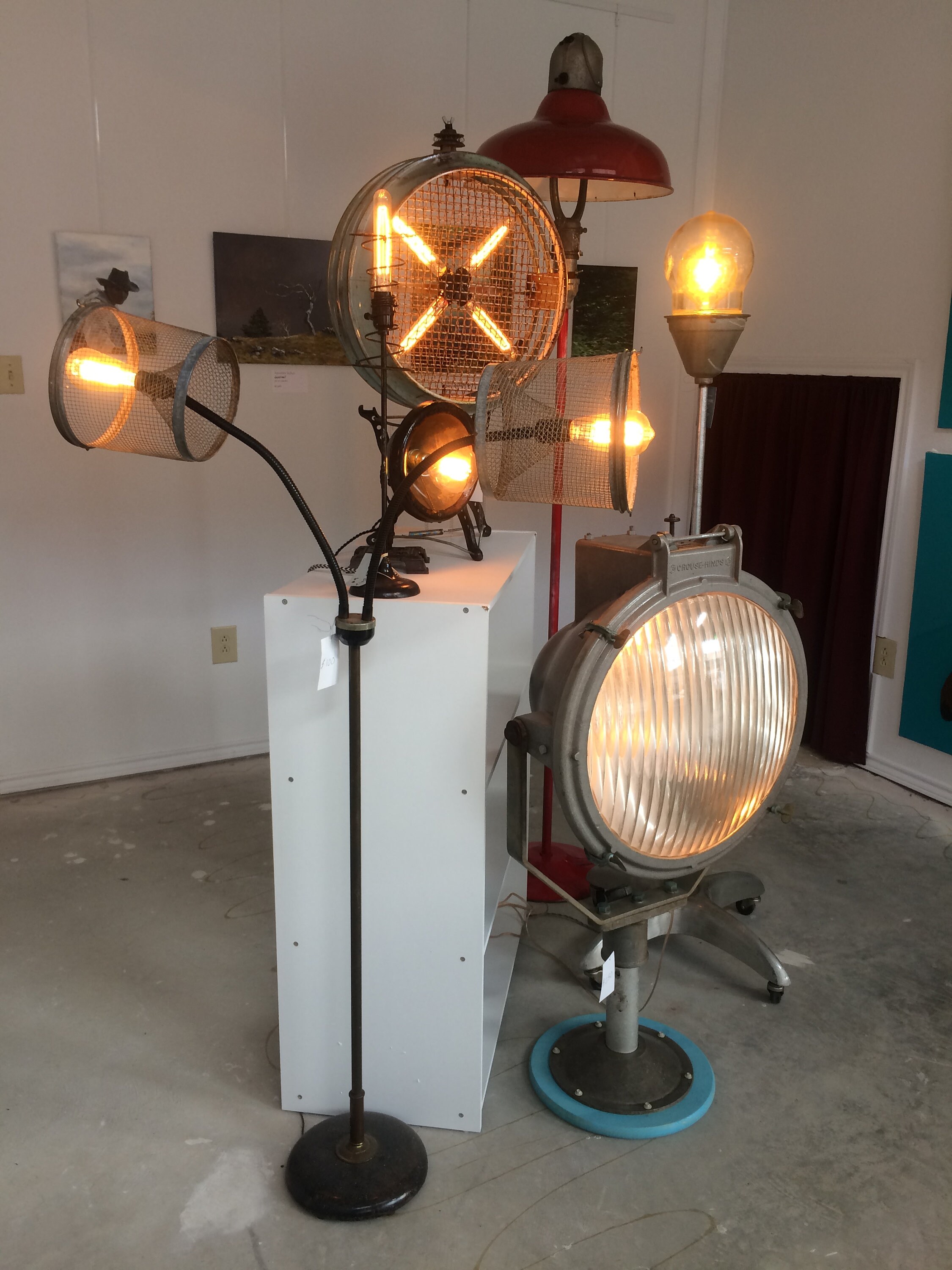 Custom Industrial Deco Lamp - Etsy