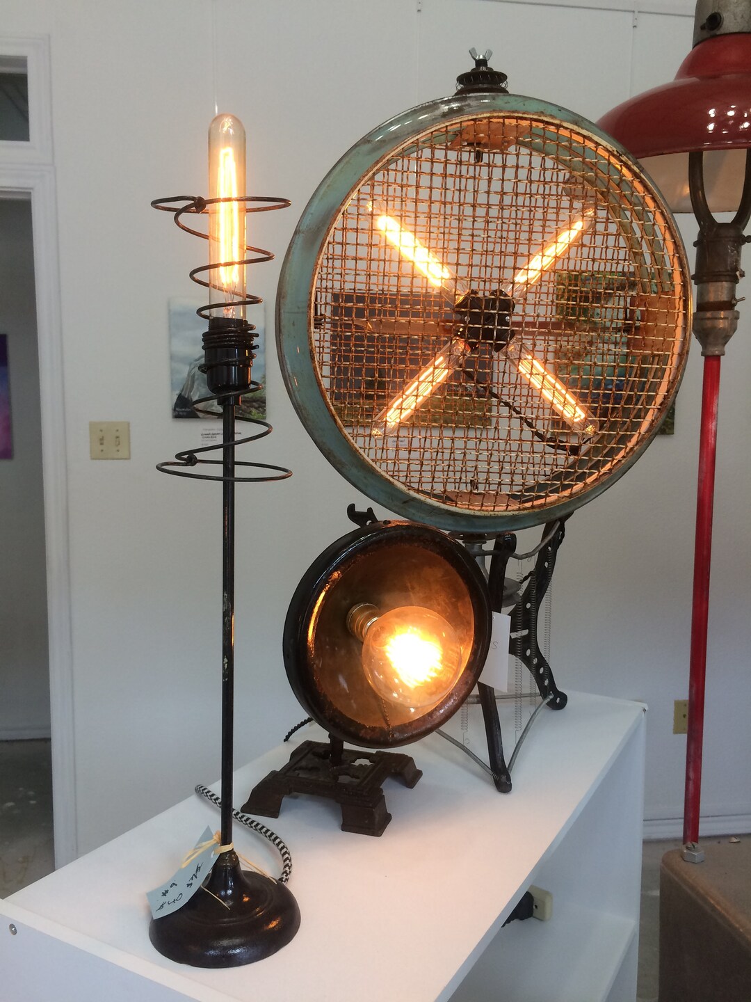 Custom Industrial Deco Lamp - Etsy