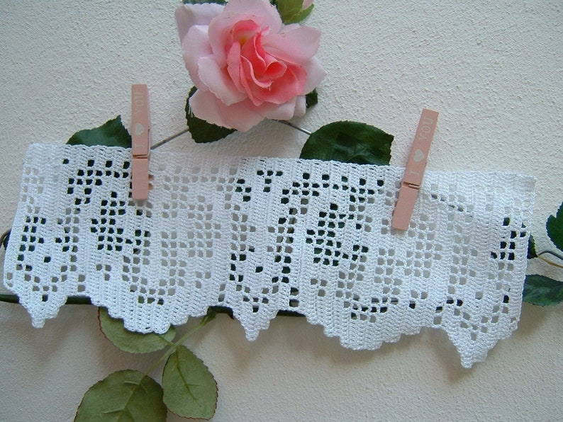 Crochet Border for Altar Tablecloth - Filet Lace With Crosses - Sacred ...