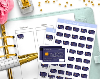 Full Color Coding Budget Label Planner Stickers for Erin Condren, Happy ...