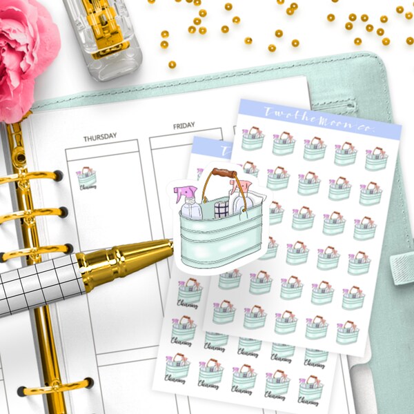 Cleaning Planner Stickers - Etsy