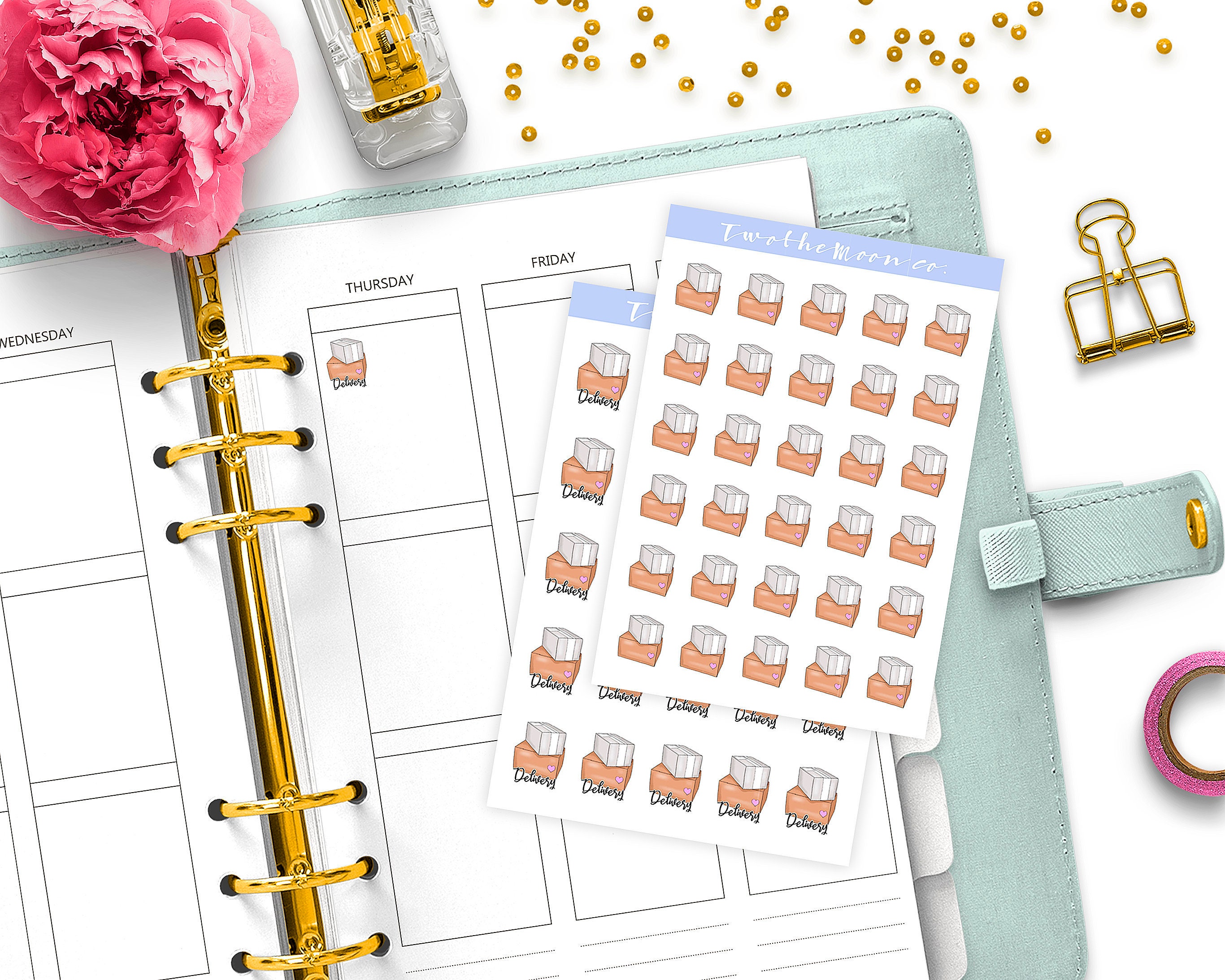 Delivery Planner Stickers / Icon Functional Planner Stickers / - Etsy