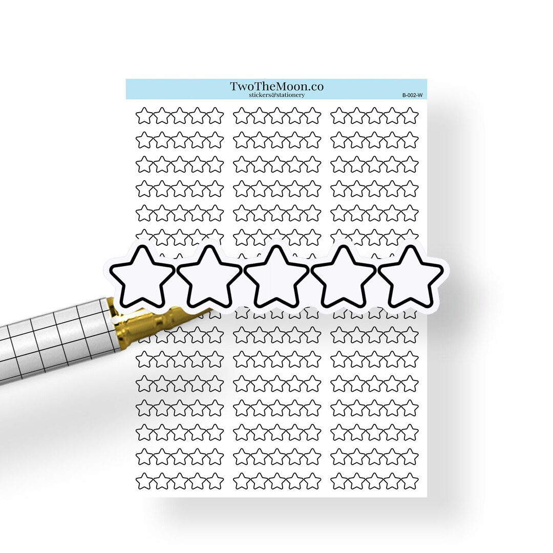 Star Rating Stickers Planner Stickers Book Rating for Bullet Journal ...