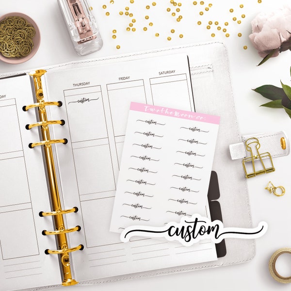 Custom Planner - Etsy