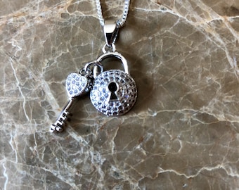 Lock and key jewelry | Etsy