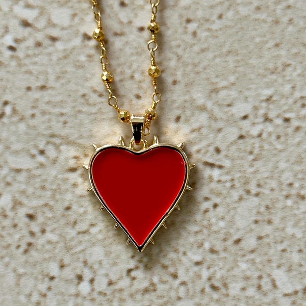 Red Heart Jewelry - Etsy