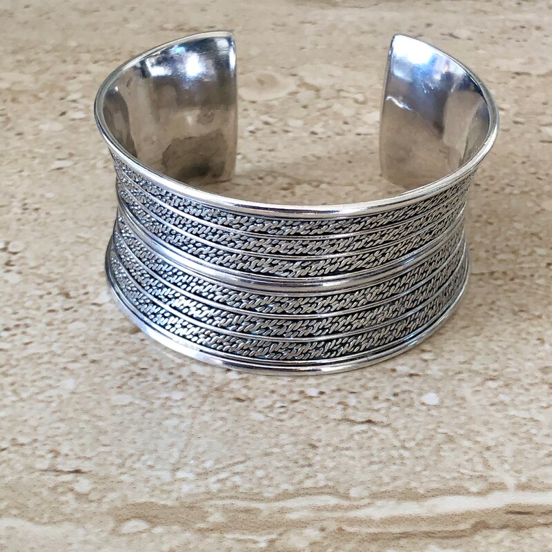 Sterling Silver Cuff Bracelet - Etsy