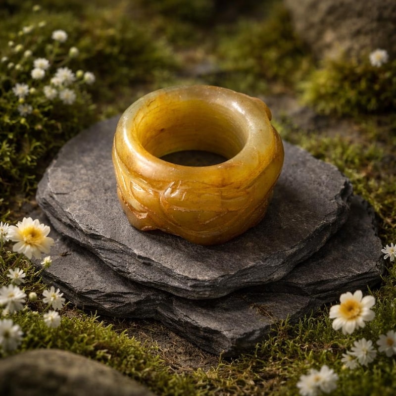 Jade Archers Thumb Ring - Etsy