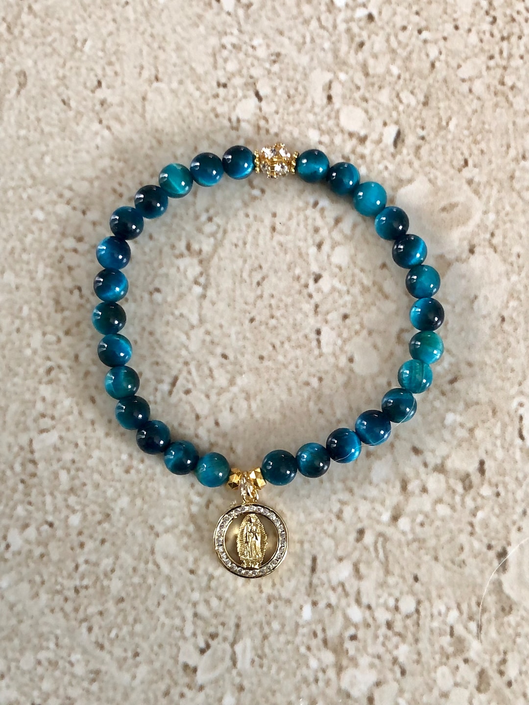 Virgin Mary Bracelet Blessed Mother Bracelet Religious Bracelet ...