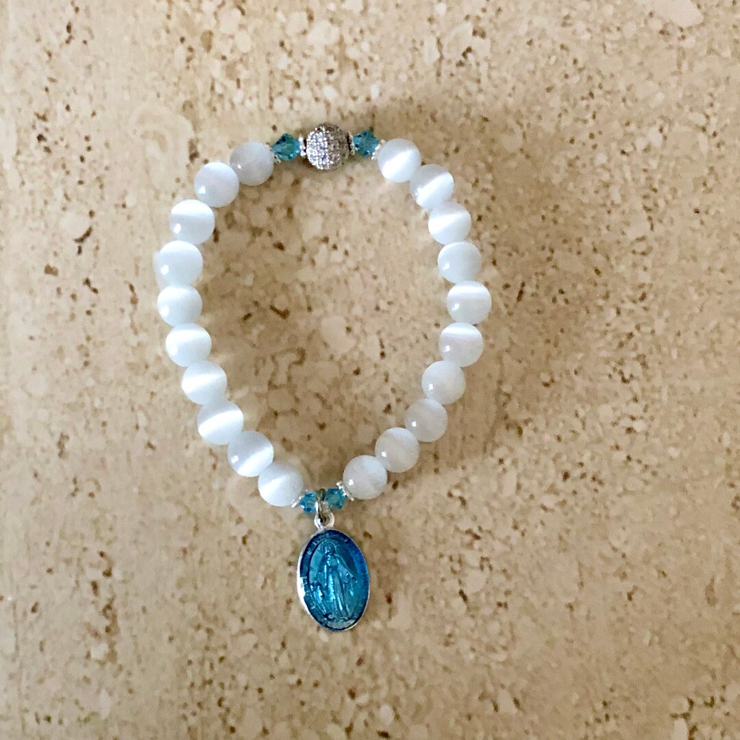 Virgin Mary Bracelet Blessed Mother Bracelet Religious Bracelet ...