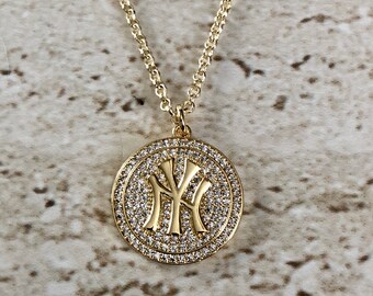 New York Yankees Necklace - Etsy