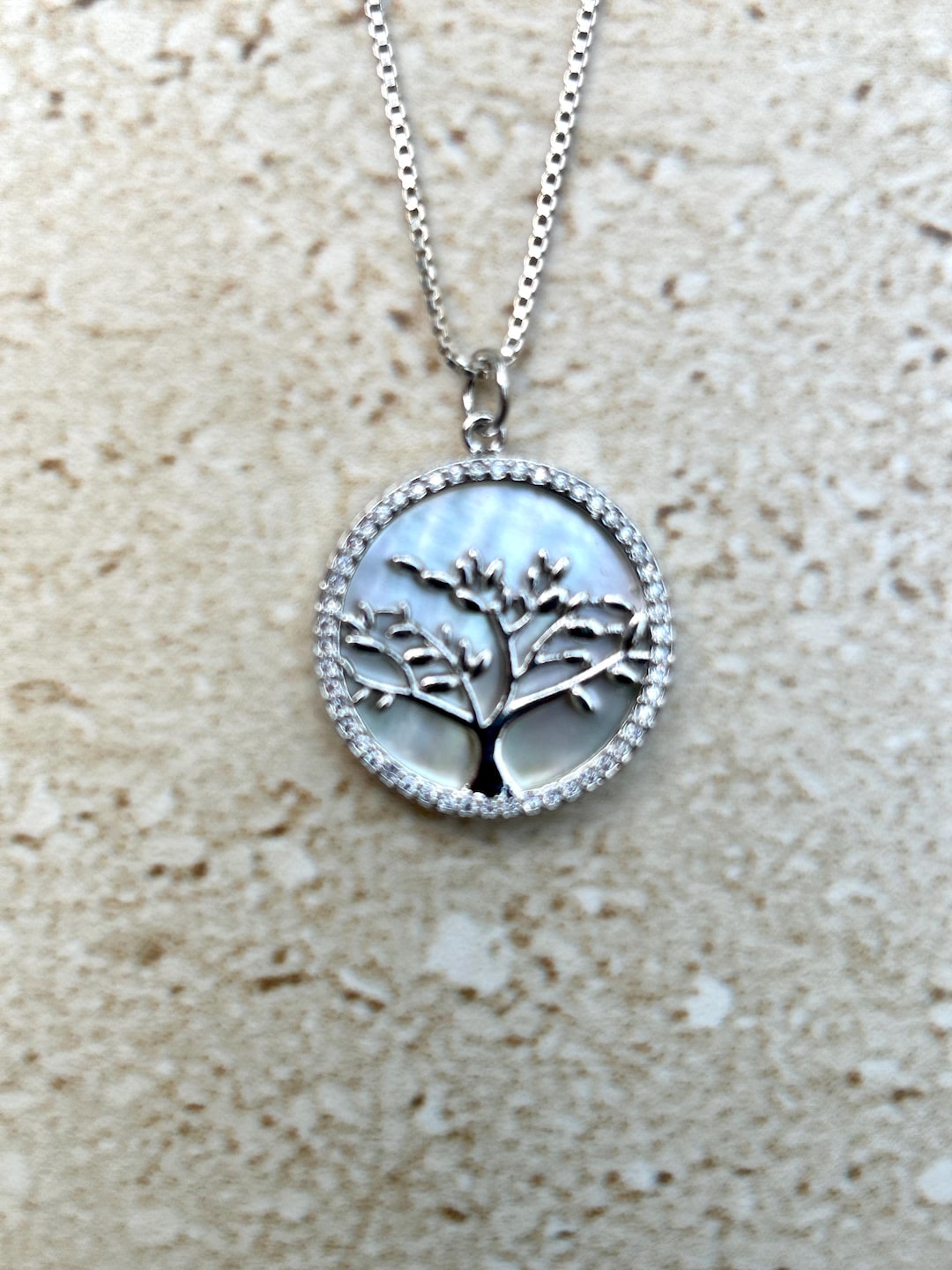 Tree of Life Pendant Mother of Pearl Tree of Life Gift for Mom Tree of ...