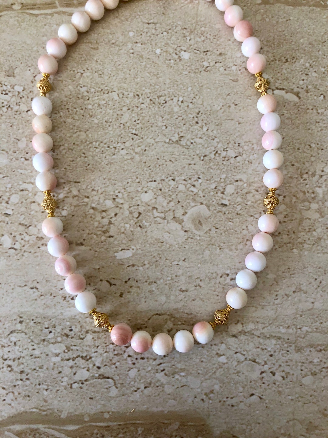 Queen Conch Necklace Pink Queen Conch Necklace Vermeil and Queen Conch ...