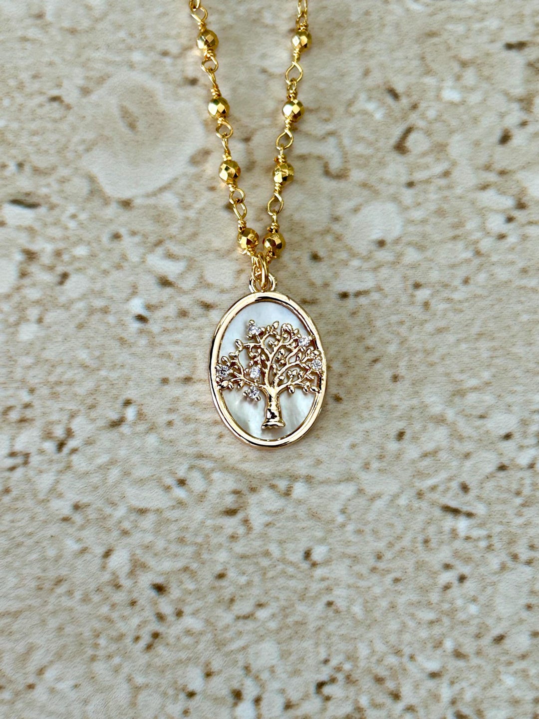 Tree of Life Pendant Mother of Pearl Tree of Life Gift for Mom Tree of ...