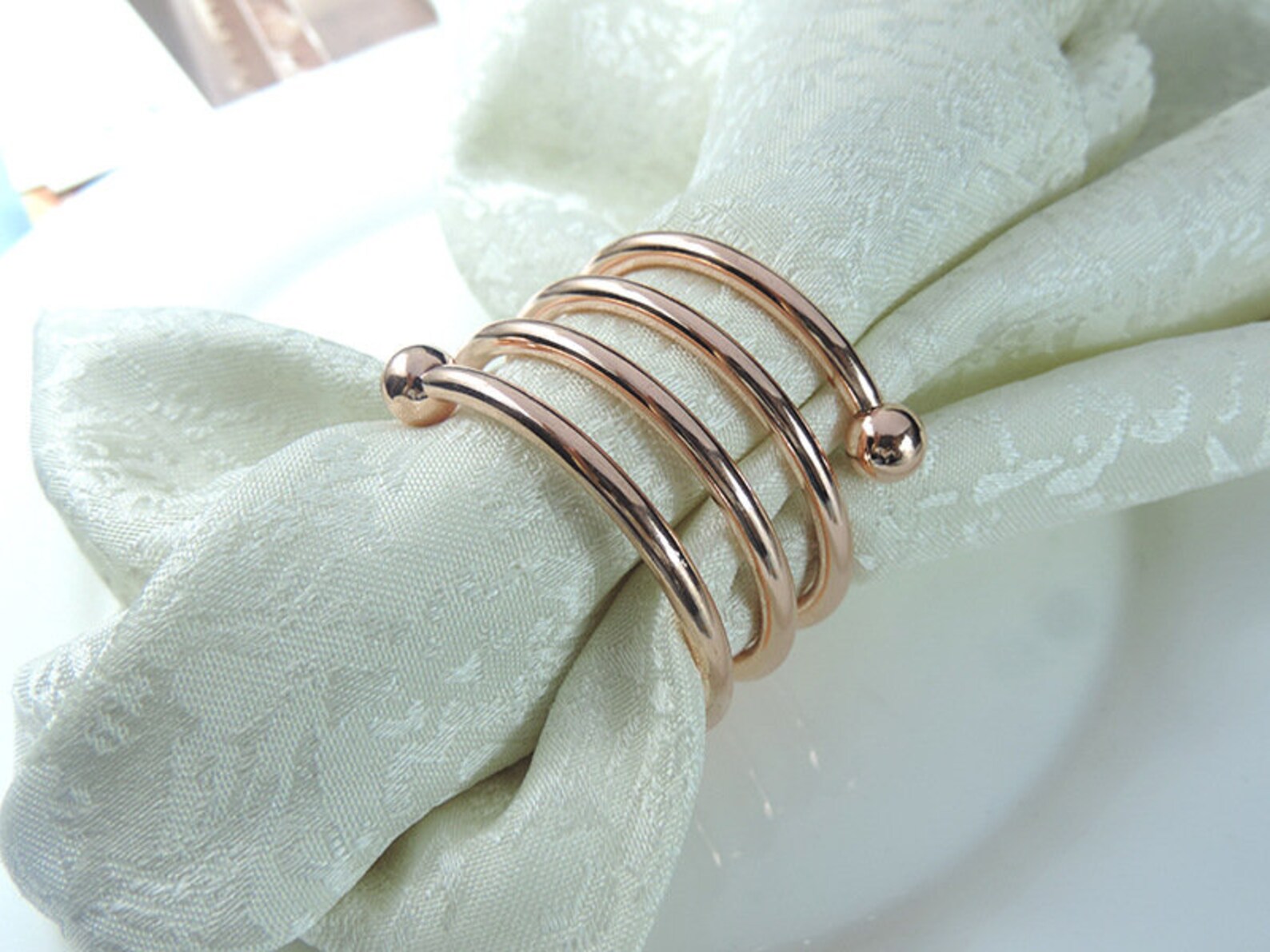 12 Stück Metall Serviette Ring Kreis Serviette Ring Hochzeit | Etsy