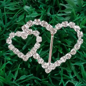 100pcs DIY Heart Buckle Slides Bridal Invitations DIY - Etsy