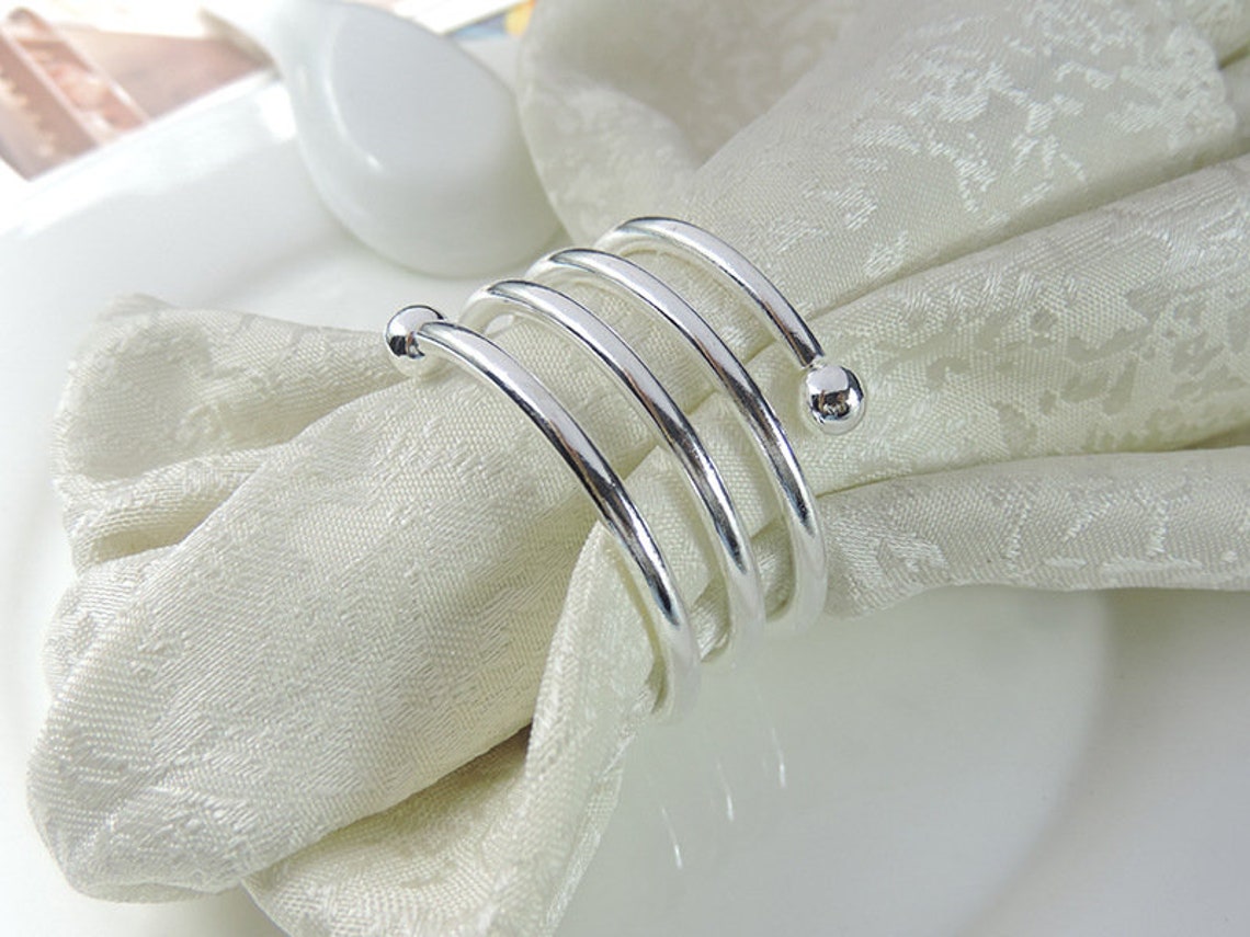 12 Stück Metall Serviette Ring Kreis Serviette Ring Hochzeit | Etsy