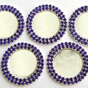 Free Shipping Metal Button Cap 25MM Inner Round Silver Setting Blank ...