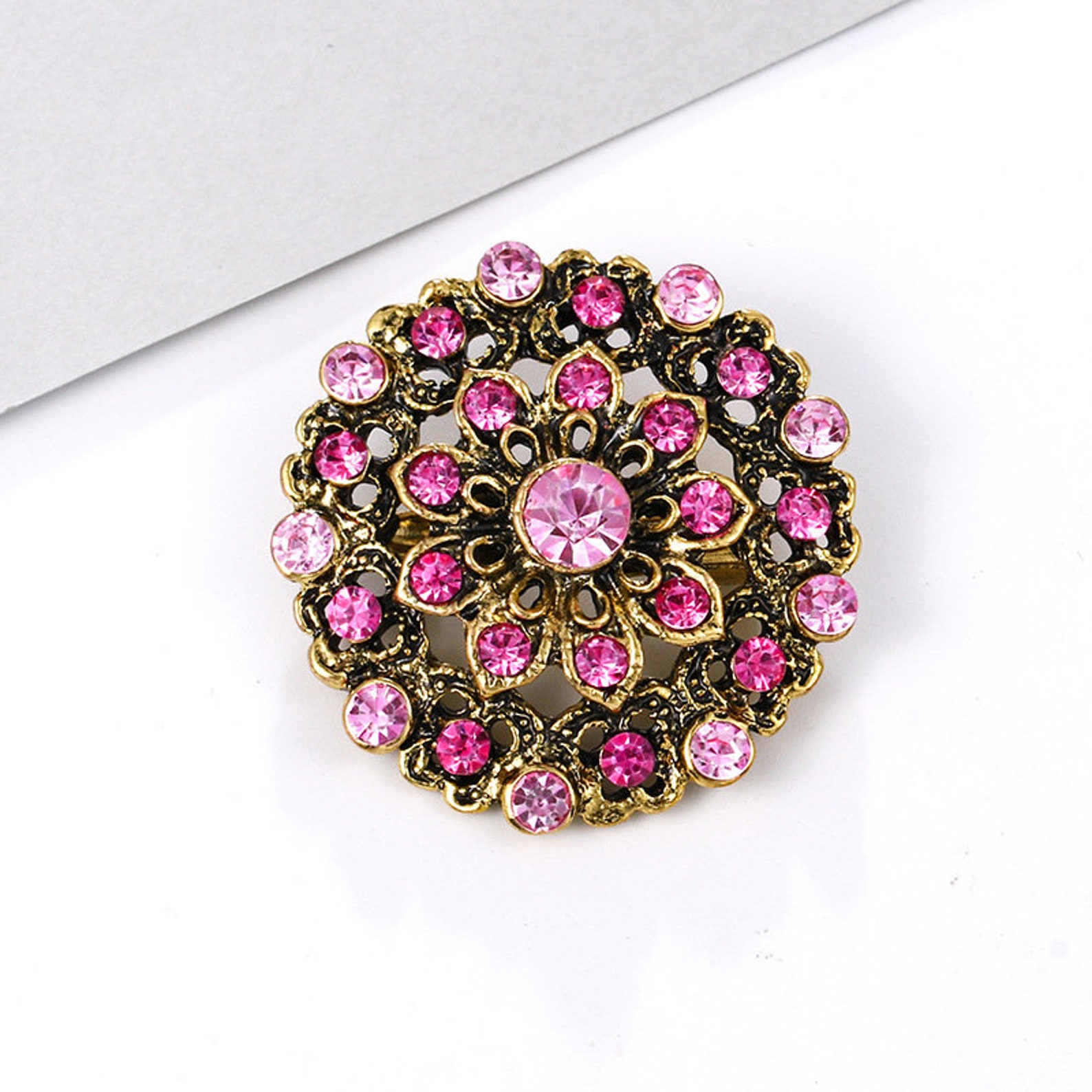 Belle broche de style embellissement broche en strass pour - Etsy Canada