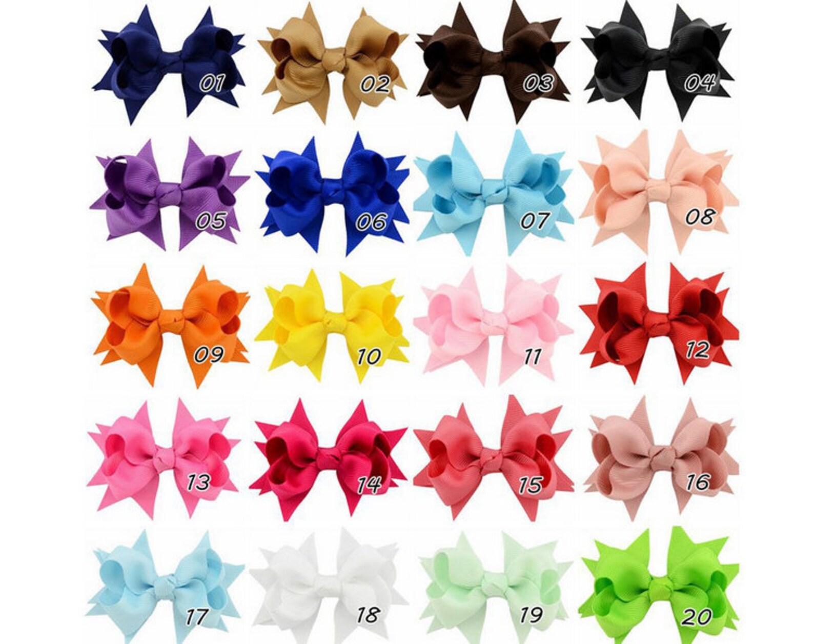 Set of 20 Pcs 3 Inch Hair Bow Girl Hair Bow Toddler Hair - Etsy