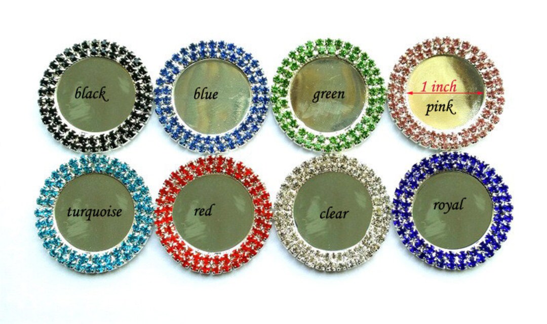 Free Shipping Metal Button Cap 25MM Inner Round Silver Setting Blank ...