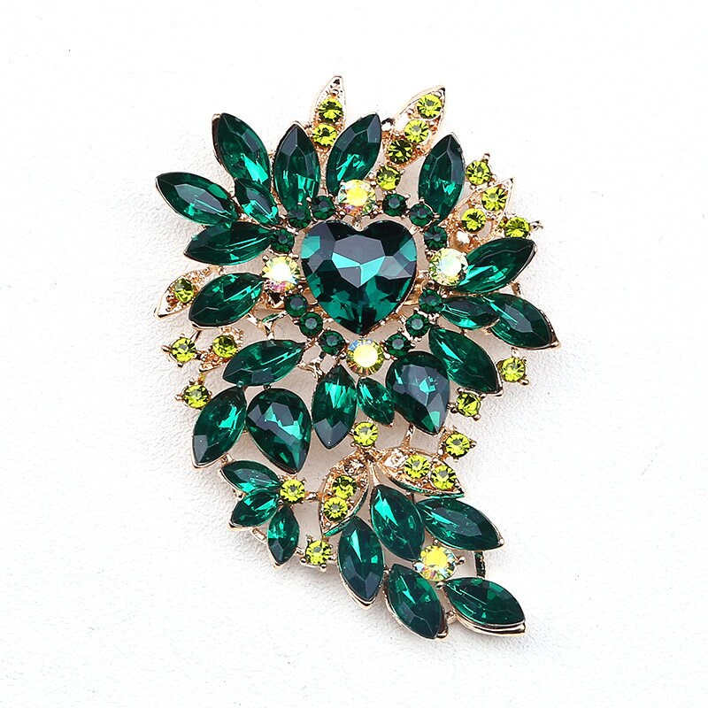 Extra Large Rhinestone Glass Broochchoice of 6 | Etsy