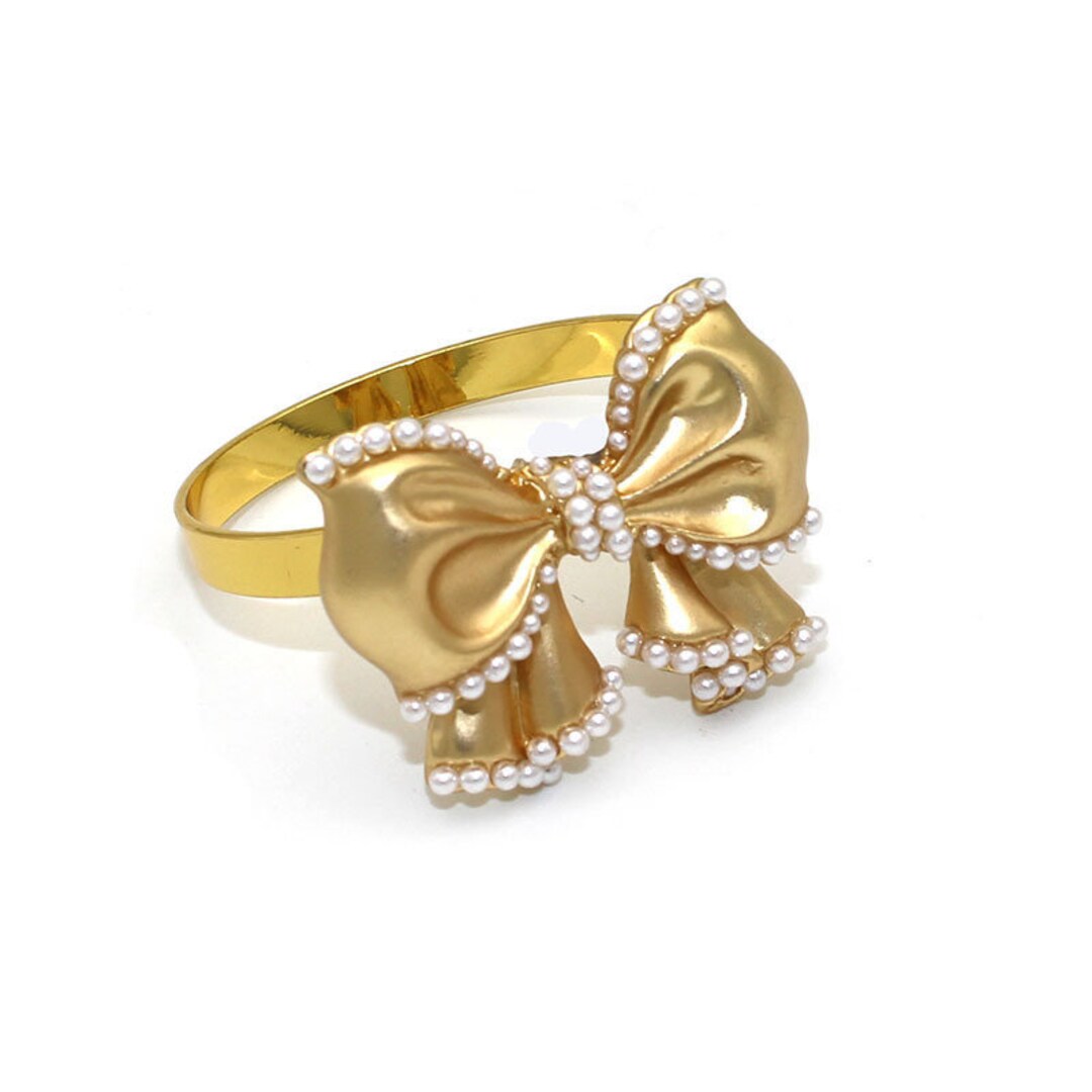 12 Pcs Gold Butterfly Napkin Rings, Napkin Rings Table Decor Diamante ...