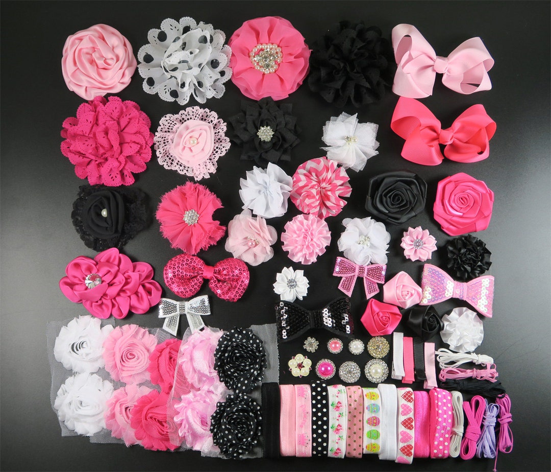 DIY Hair Bow Kit,baby Shower Station Kit,headband Making Kit,first ...