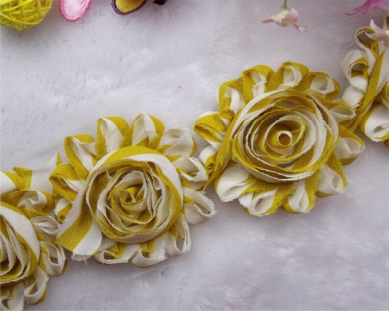 140 Pcs Chiffon Frayed Flowers Wholesale Shabby Rose Trim - Etsy