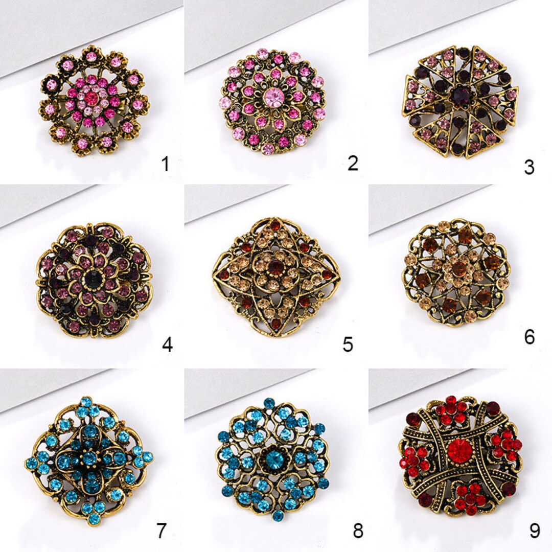 Beautiful Style Brooch Embellishment Rhinestone Brooch for Women ...