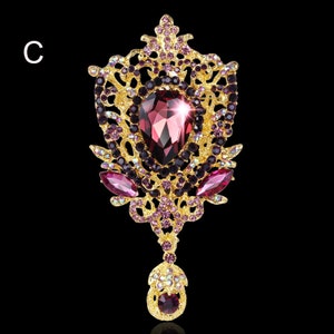 Dangling Rhinestone Embellishment Brooch Swinging Drop - Etsy