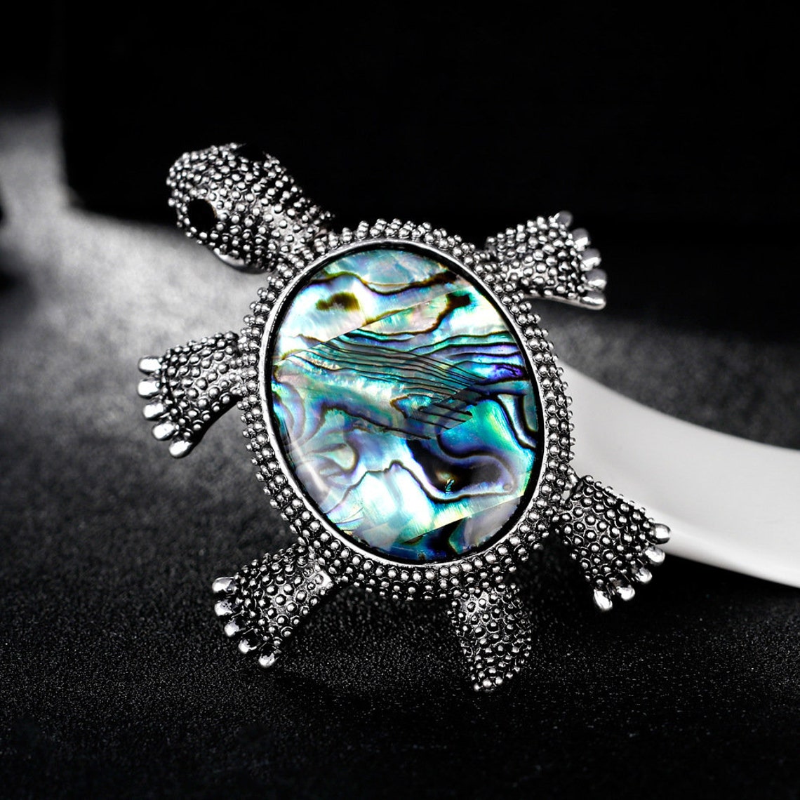 Fashion Abalone Shell Turtle Brooch Pin Embellishment Cute - Etsy