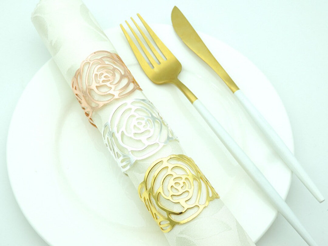 12 Pcs Metal Napkin Ring Wedding Napkin Rings Napkin Holder - Etsy