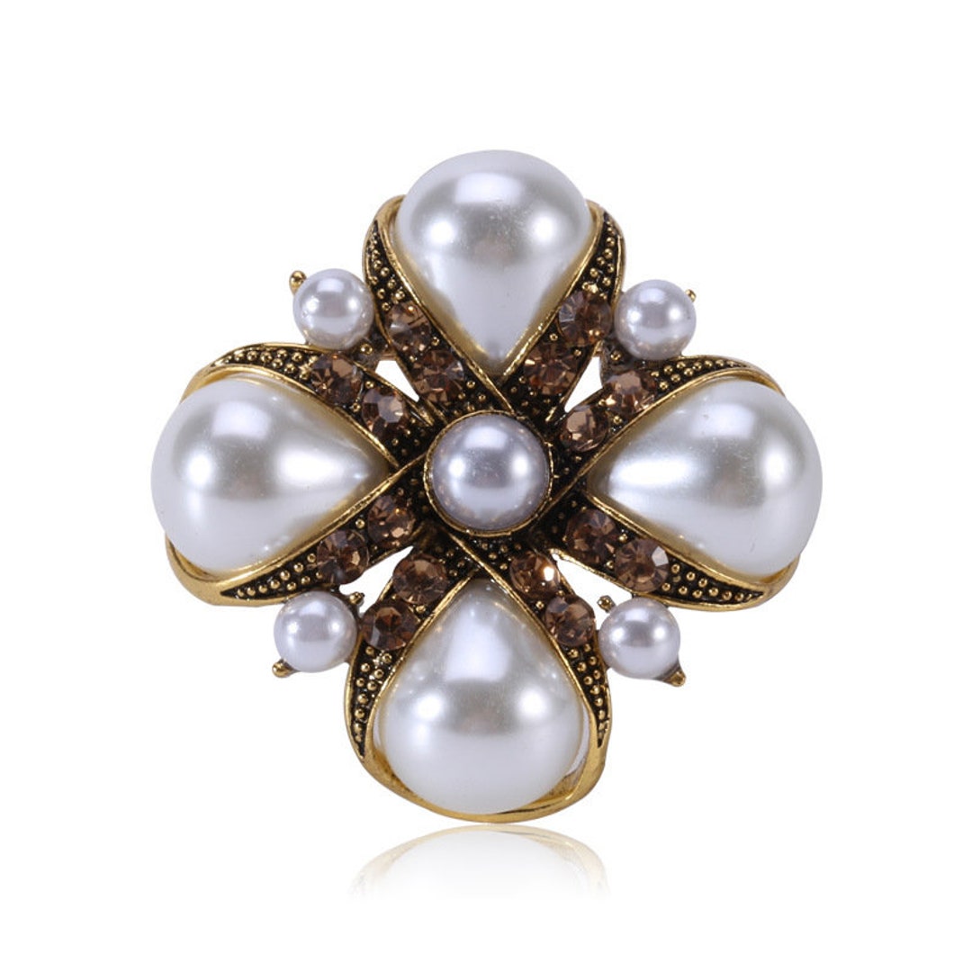 Fashion Baroque Style Pearl Brooch, Jewelry Broaches,fashion Pin for ...