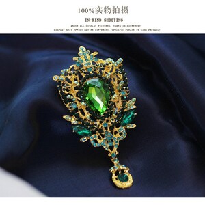 Dangling Rhinestone Embellishment Brooch Swinging Drop - Etsy