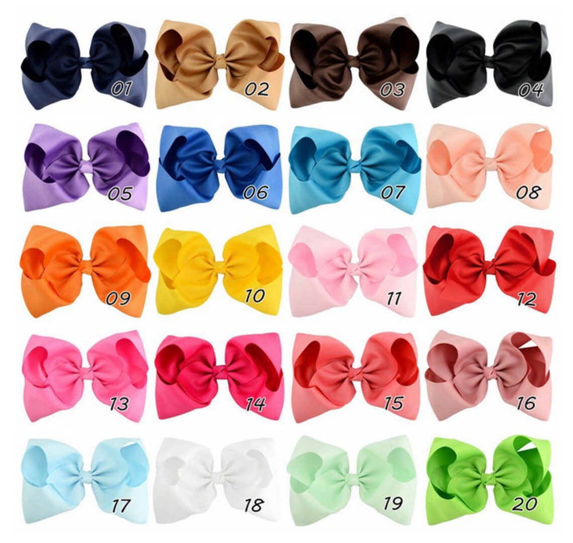 15 Pcs 8 Inch Hair Bows for Girls Baby Girls Hair Bows Large | Etsy