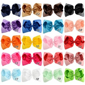 15 Pcs 8 Inch Hair Bows for Girls Baby Girls Hair Bows Large | Etsy