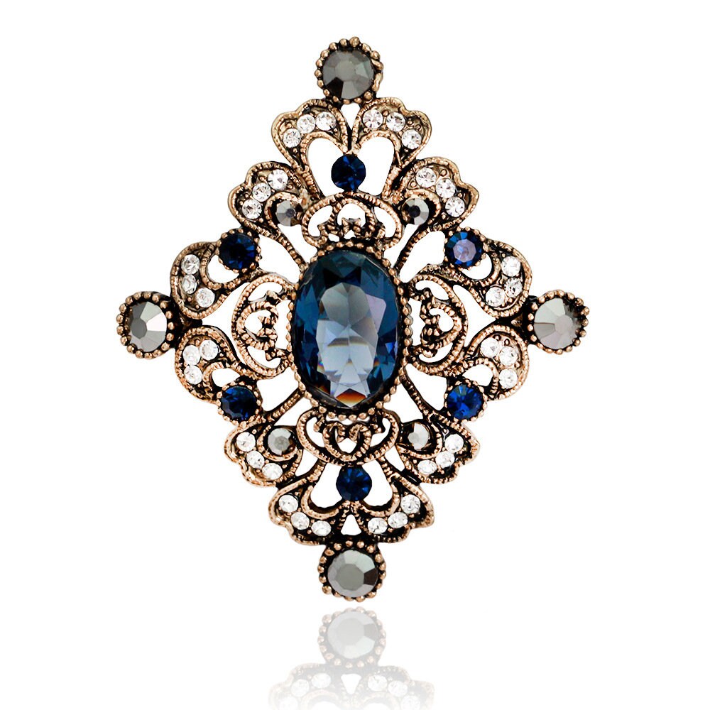 Beautiful Style Designs brooch pins Retro Crystal Rhinestone | Etsy