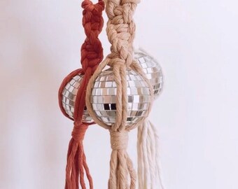 Macrame Disco Ball - Etsy