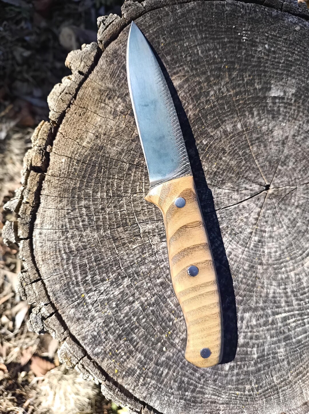 Bushcraft Knife Made With Pennsylvania High Carbon Steel and Sassafras ...