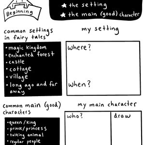 How to Write a Fairy Tale - Fairy Tale Writing Graphic Organizer - 13 ...