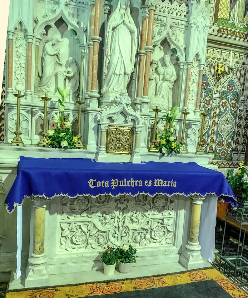 Custom Catholic Altar Cover - Vesperale - French Style or Italian Style ...