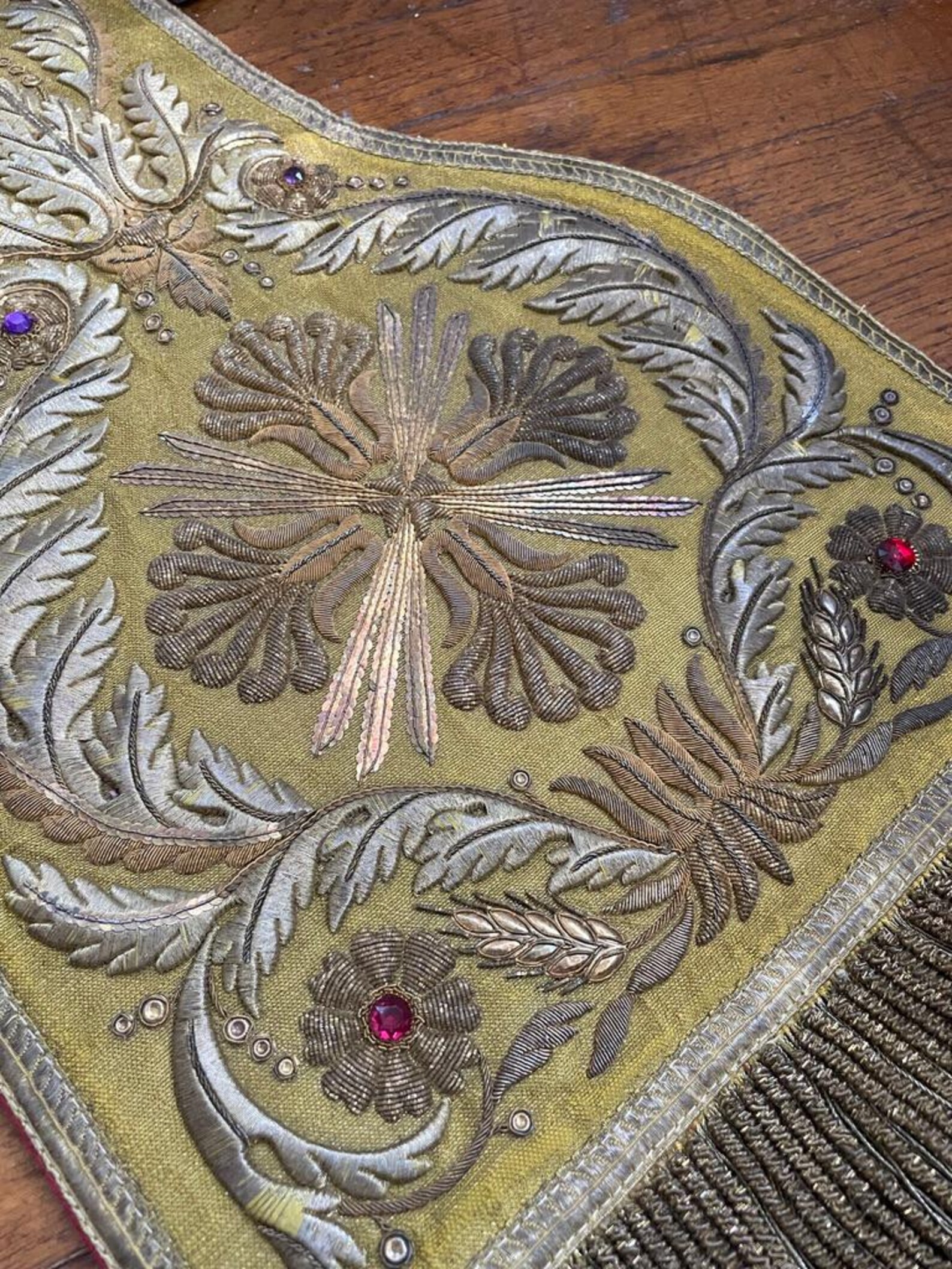 19th Century Exquisite Cloth of Gold Preaching Stole Gold-work ...