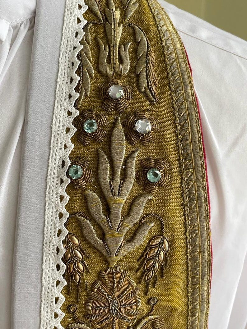 19th Century Exquisite Cloth of Gold Preaching Stole Gold-work ...