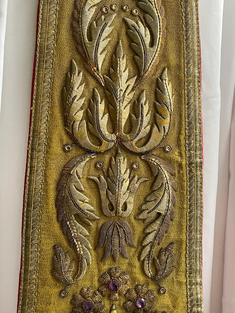 19th Century Exquisite Cloth of Gold Preaching Stole Gold-work ...