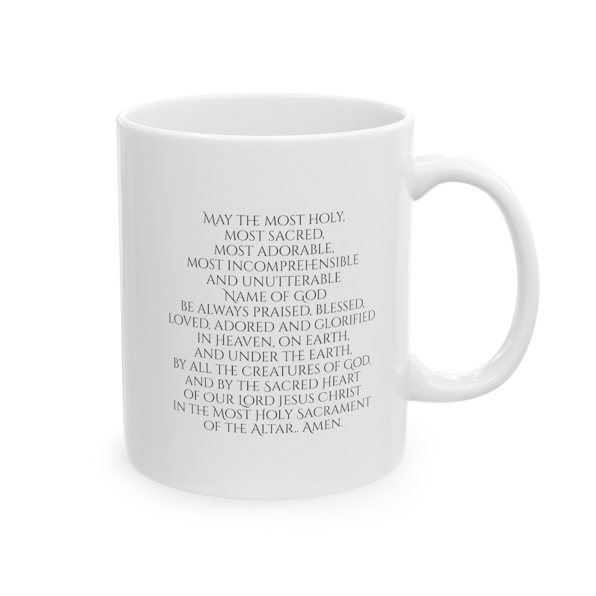 Holy Face Image and Golden Arrow Prayer Ceramic Mug, 11oz, 15oz - Etsy