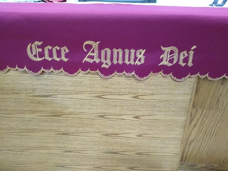 Custom Catholic Altar Cover Vesperale - Etsy