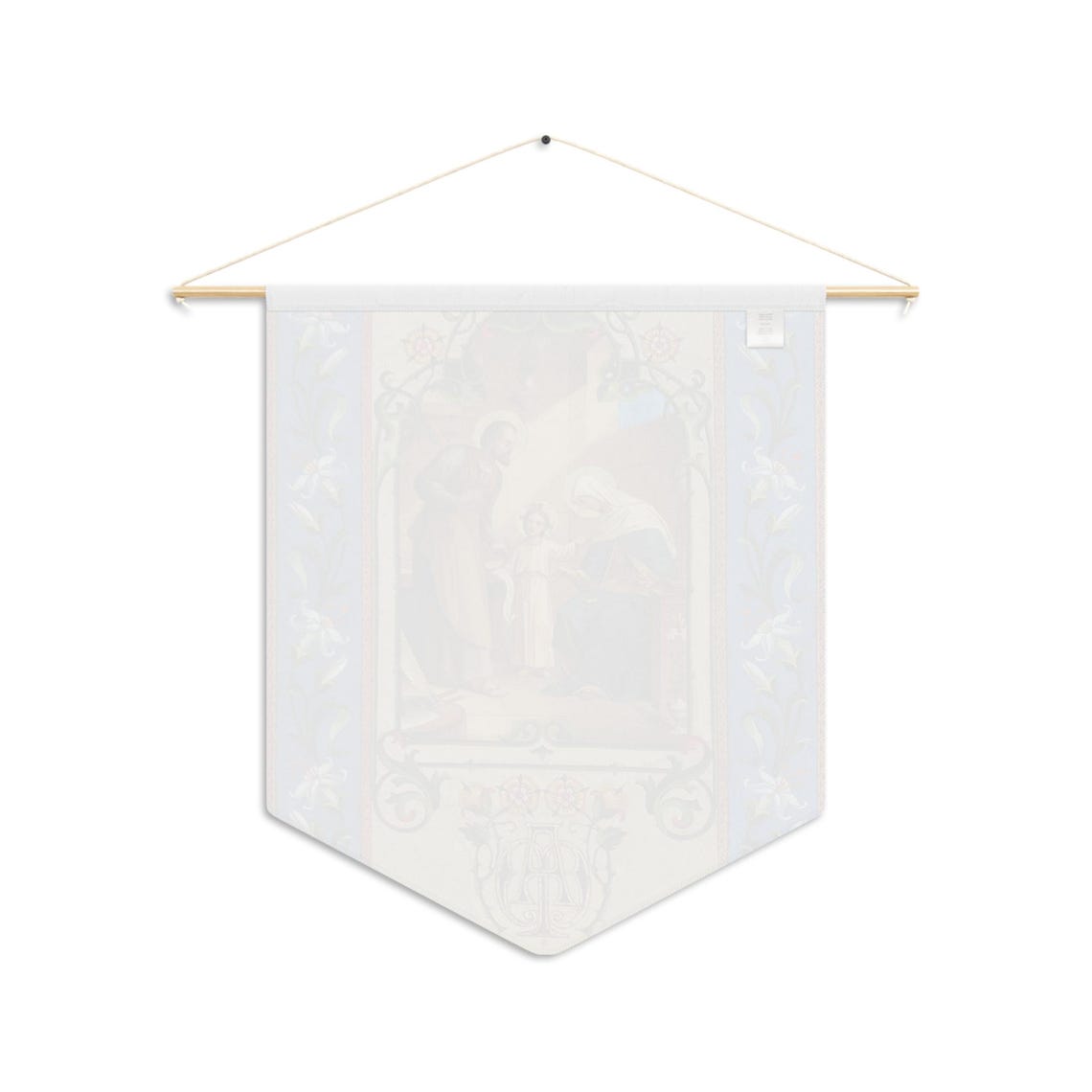 Holy Family Traditional Antique Reproduction Catholic Devotional Banner ...