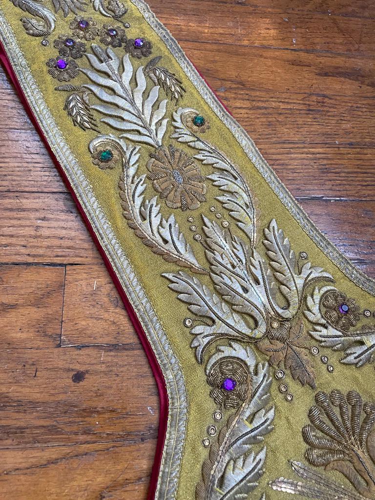 19th Century Exquisite Cloth of Gold Preaching Stole Gold-work ...